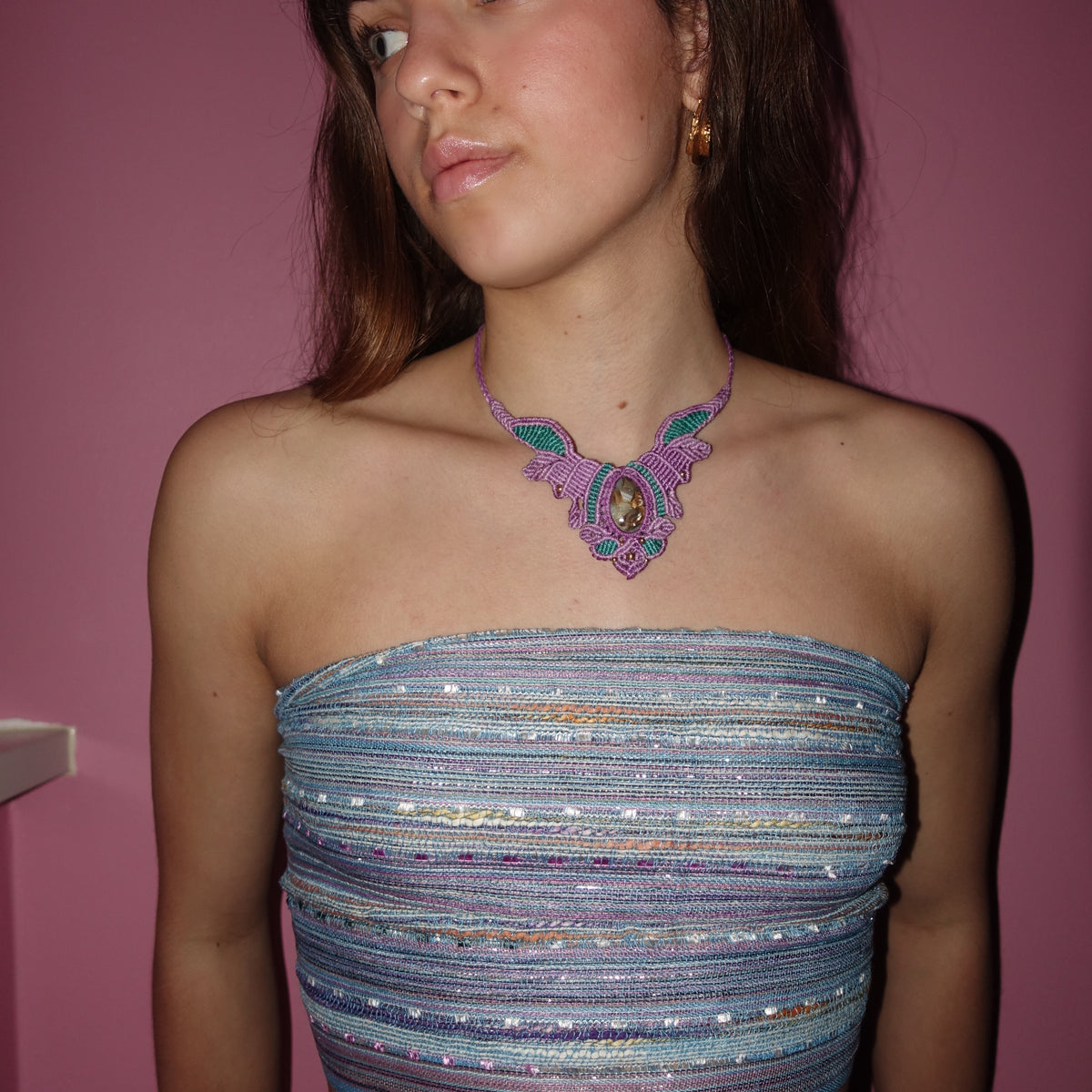 Scarf / Top + Metallic Thread – Liva Larsen